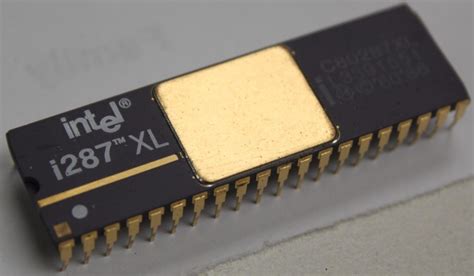 Intel 80287xl Numeric Processing Unit Peripheral Computing History