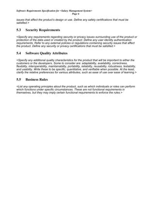 Srs Template Ieee Se 1 DOC Operating Systems Computer Software And Applications