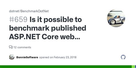 Is It Possible To Benchmark Published Asp Net Core Web Applications Issue Dotnet