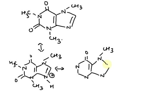 solved draw all the resonance structure of a caffeine