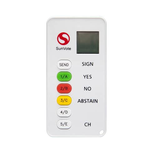 Sunvote Audience Voting Keypad For Interactive Voting Voting Keypad
