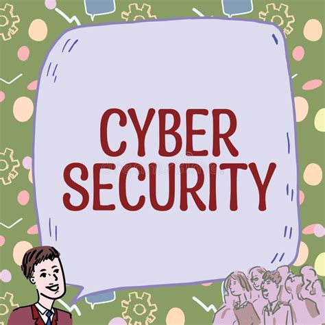 sign displaying cyber security concept meaning contingency planning