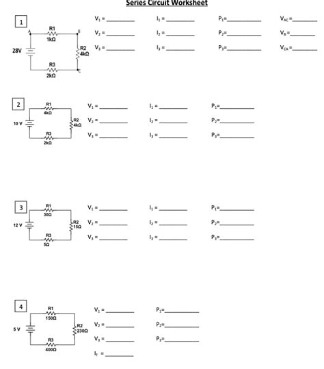 Series Circuit Worksheet 2 Answers Free Worksheets Printable Series Circuit Worksheet 2 Answers Free Worksheets Printable