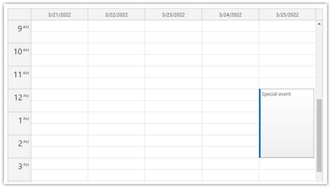 Work Week View Event Calendar Daypilot Documentation Scheduling Components For Javascript