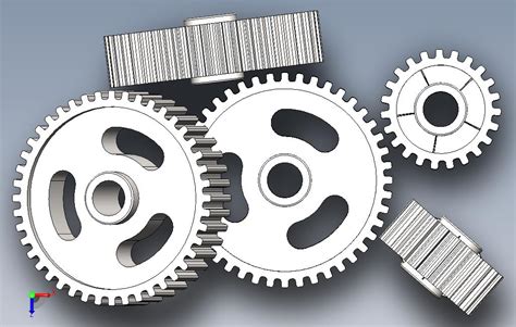 发动机正时齿轮 Solidworks 2014 模型图纸免费下载 懒石网