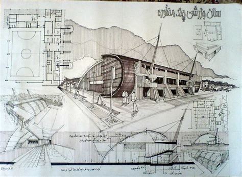Architectural Sketchs By Ehsan Olian At