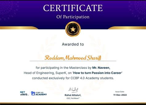 Roddam Mahmood Shariff On Linkedin Nxtwave Ccbpian
