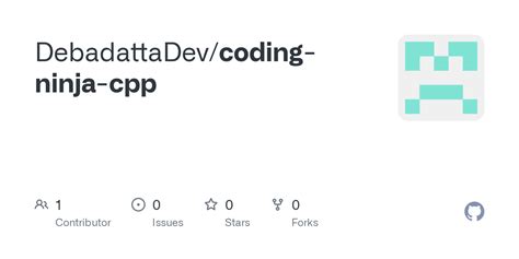 Github Debadattadev Coding Ninja Cpp