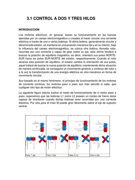 Control Eléctrico Dos Y Tres Hilos Pdf Corriente Eléctrica Motor