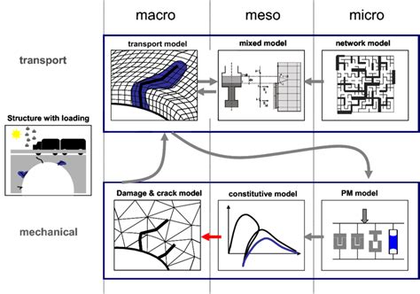 Schematic Overview Of The Multiscale Model For Coupled Transport And