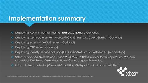 holistic view of 802 1x integration and optimization ppt download