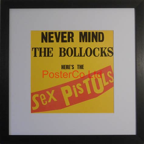 Sex Pistols Never Mind The Bollocks Album Cover Art Framed Print