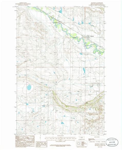 1986 Shawmut Mt Montana Usgs Topographic Map Historic Pictoric