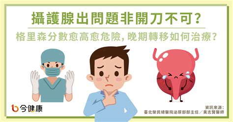 攝護腺出問題非開刀不可攝護腺癌分數愈高愈危險晚期轉移如何治療 今健康
