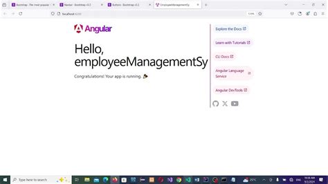 Spring Boot And Angular Employee Creation Of Component Part2 Youtube