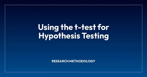 Using The T Test For Hypothesis Testing • Food Safety Institute