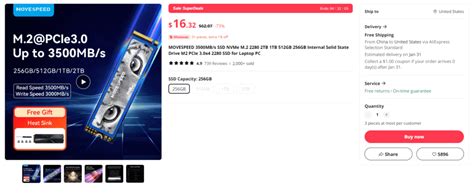 MOVESPEED NVME SSD Gb X MB S At Aliexpress Com
