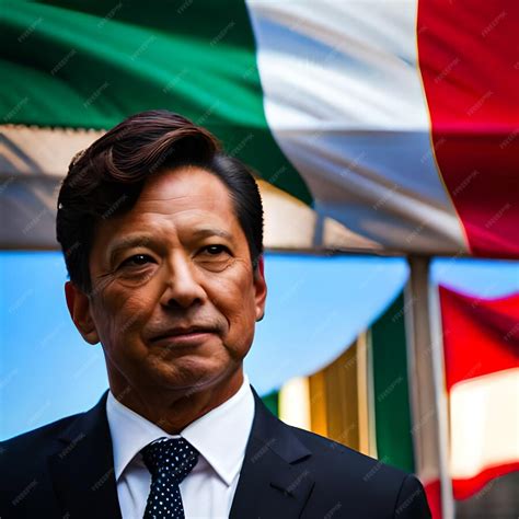 Premium Ai Image Mexican Flag In Focus A Prominent Patriotic Symbol