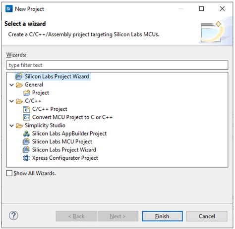 Start A Project Getting Started Simplicity Studio 5 Users Guide