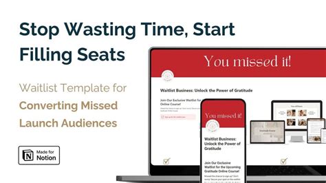 Notion Waitlist Template
