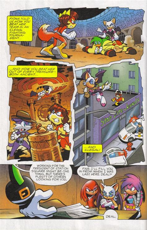 Did The Comics Ever Do Much With Rouge And Fionas Rivalry Beyond This Flashback Archies Sonic