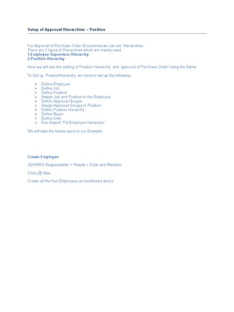 Position Hierarchy R12 Pdf Hierarchy Information Technology Management