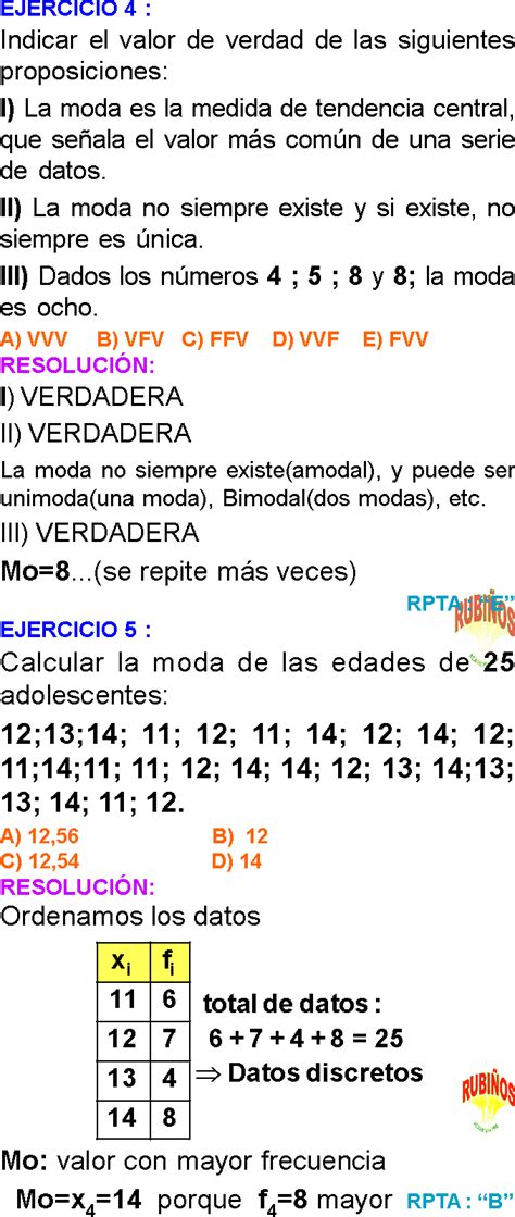 La Moda Para Datos Agrupados Y No Agrupados Ejercicios Resueltos Pdf