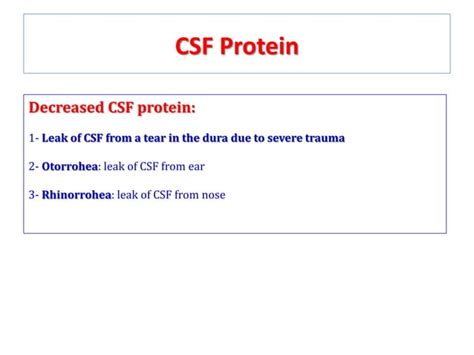 Csf Analysis PPT