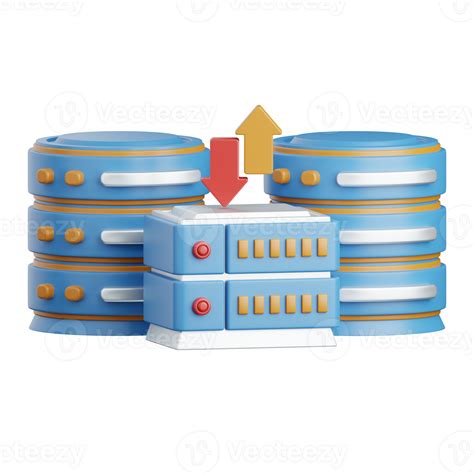 3d Rendering Database Isolated Useful For Technology Programming