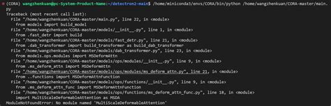 【计算机视觉 目标检测】modulenotfounderror No Module Named
