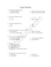 Understanding Logic Families In Digital ICs Course Hero