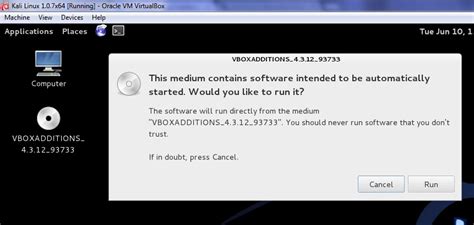 Correct Way To Install Virtualbox Guest Additions Packages On Kali