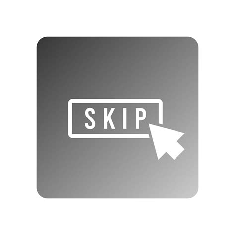 Skip Icon Vector Premium Vector