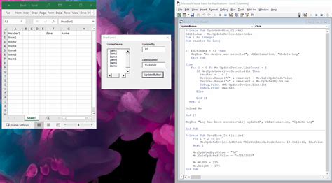 Vba Trying To Update An Excel Table Using A Multiselect Form Stack Overflow
