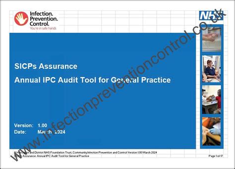 Sicps Assurance Annual Ipc Audit Tool For General Practice Infection Prevention Control