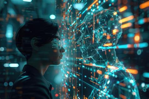 Premium Photo Computer Programmer Using Ai For Data Science And