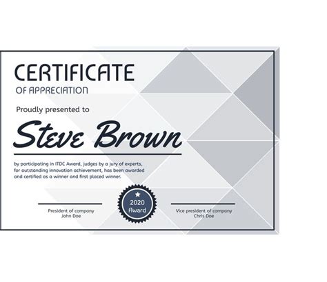 Creative Triangle Certificate Creative Triangle Certificate
