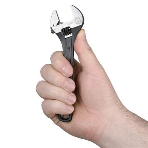 Ключ разводной Intertool Xt 0056 150 мм Cr V черный фосфатированный фото отзывы