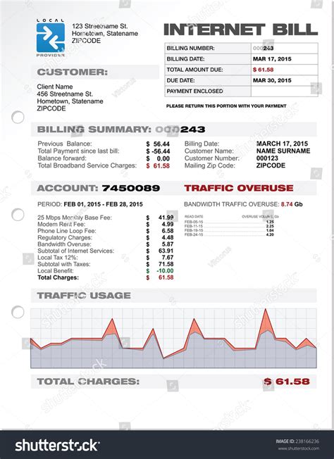 Categoría Internet Bill Template De Fotos Imágenes E Ilustraciones
