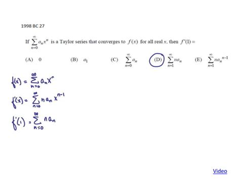 Ap Calculus Bc Series Multiple Choice Solutions Pptx