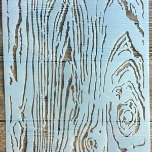 A4 Tree Bark Stencil Layering Background Reusable Template Craft Wall Decor Furniture Fabric