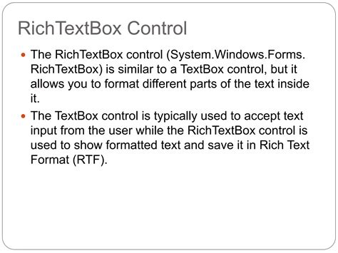 Windowforms Controls C Pptx