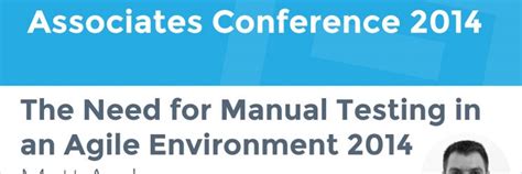 Manual Testing In An Agile Environment Software Testing And Software Quality Assurance Videos