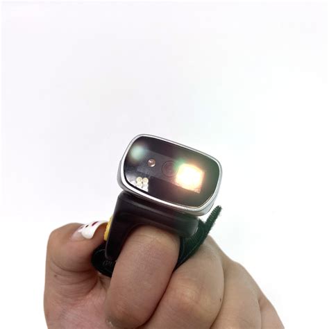 Portable Bt 2D Barcode Scanner Wearable Ring Wireless Finger Mini Bar Code Reader Finger