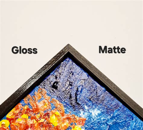 Gloss Ebony Thin Border Canvas Floating Frame Made To Order Canvas Frame Solid Wood Float