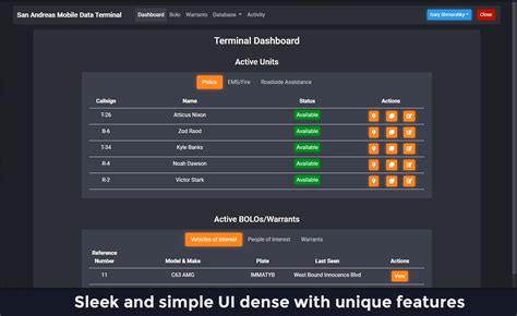 MDT Advanced Mobile Data Terminal ESX QBCore FiveM Releases Cfx Re Community
