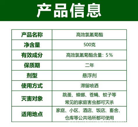 大功达高效氯氰菊酯悬浮剂药水灭蟑螂蚊子苍蝇卫生杀虫剂500g装5 阿里巴巴