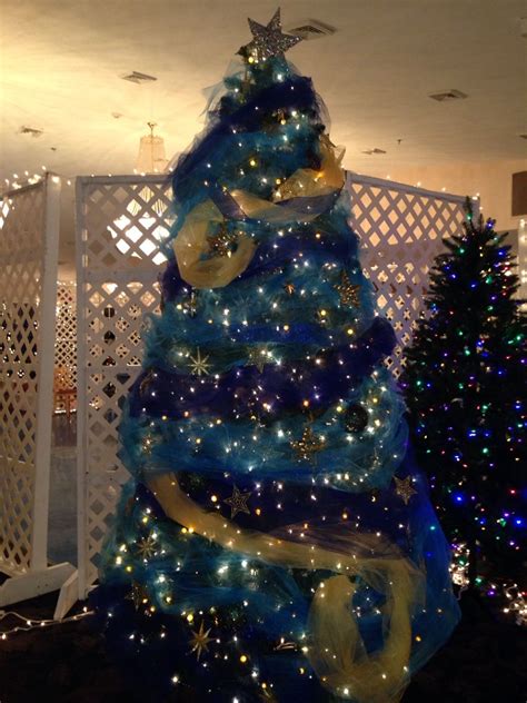 Starry Night Christmas Tree At The 2014 Festival Of Trees In Catskill