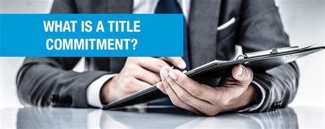 What Is A Title Commitment Myticor