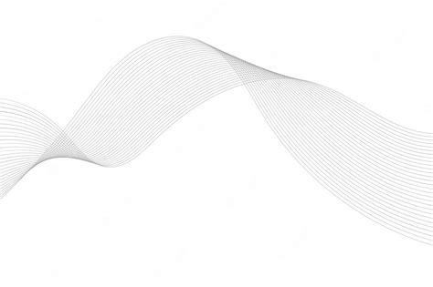 Premium Vector Abstract Line Wave Element White Background Wave Line